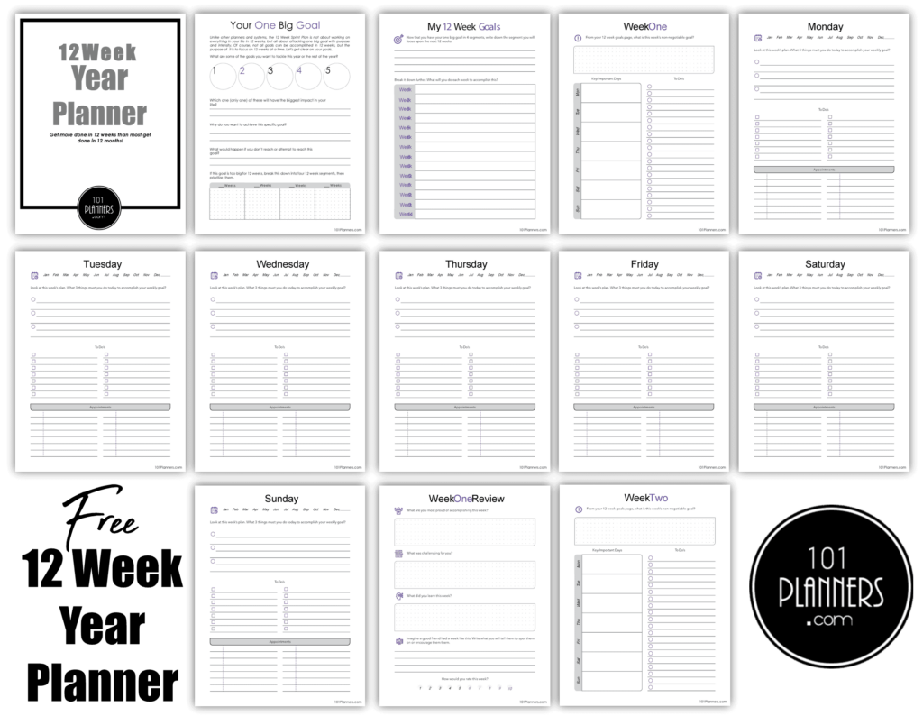 Free 12 Week Blank Calendar Printable - 2026 Calendar Printable